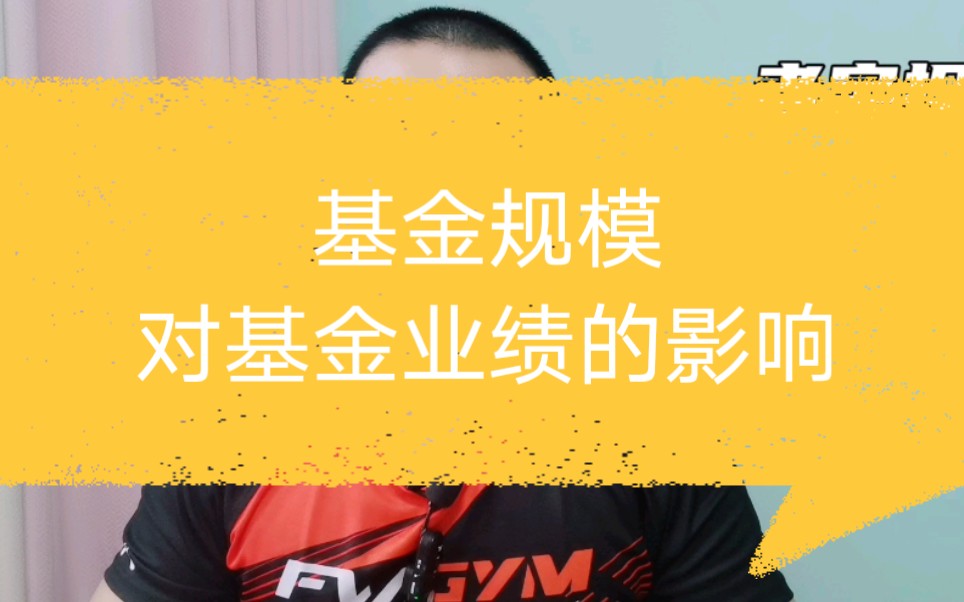 基金规模对基金业绩的影响