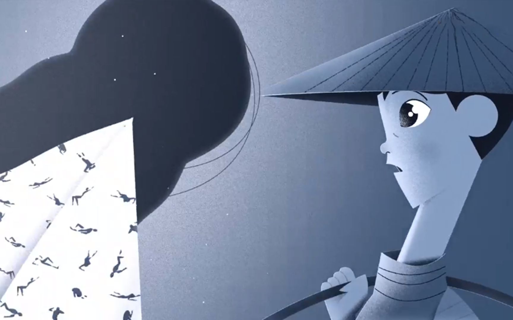 日本古代传说唯美动画《雪女》,妖怪取走男子的灵魂只为做衣裳