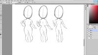 动漫绘画学习 Q版漫画人物不同身区分画法教程 Q版漫画自学基础入门...