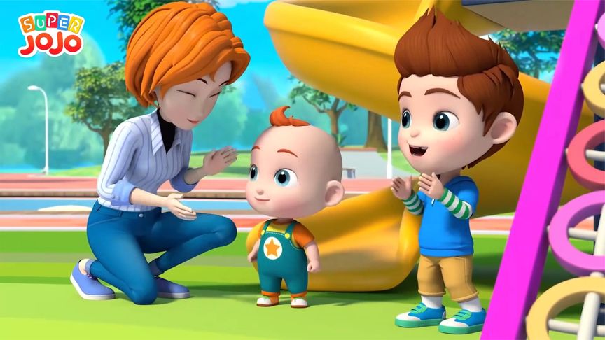 宝宝jojo会穿鞋子了,宝贝启蒙早教好习惯养成儿歌童谣动画片