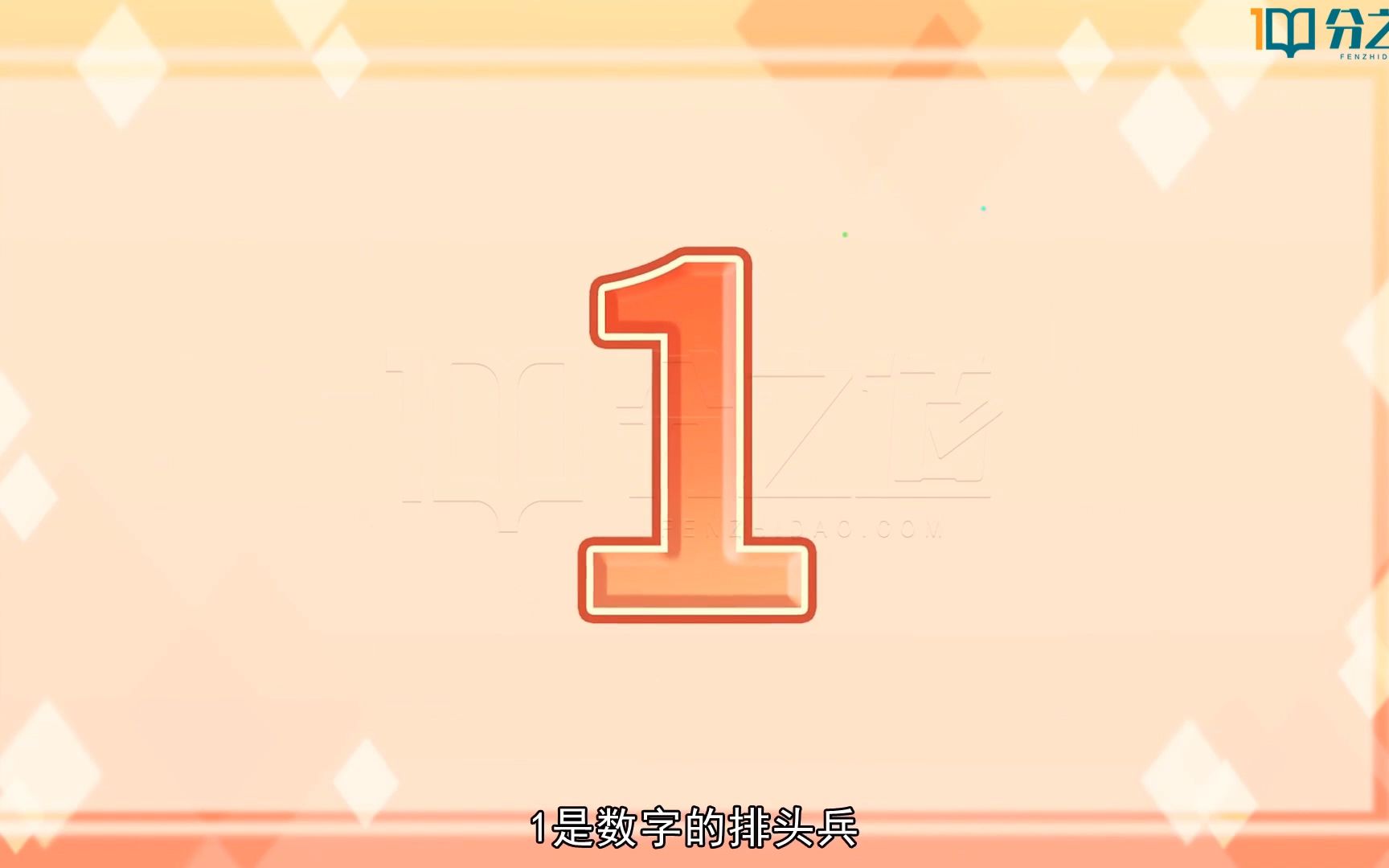 一年级数学知识点,认识数字“1”