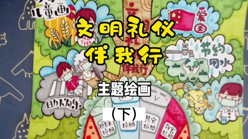 #文明礼仪 #文明礼仪伴我行手抄报 #文明礼仪手抄报 #画画
