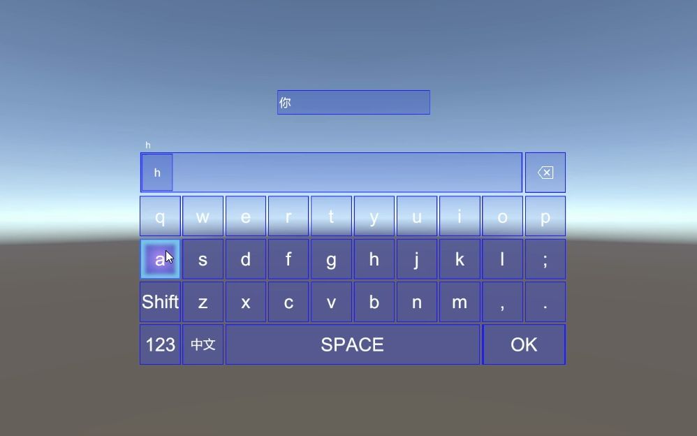 Unity AR VR中文输入