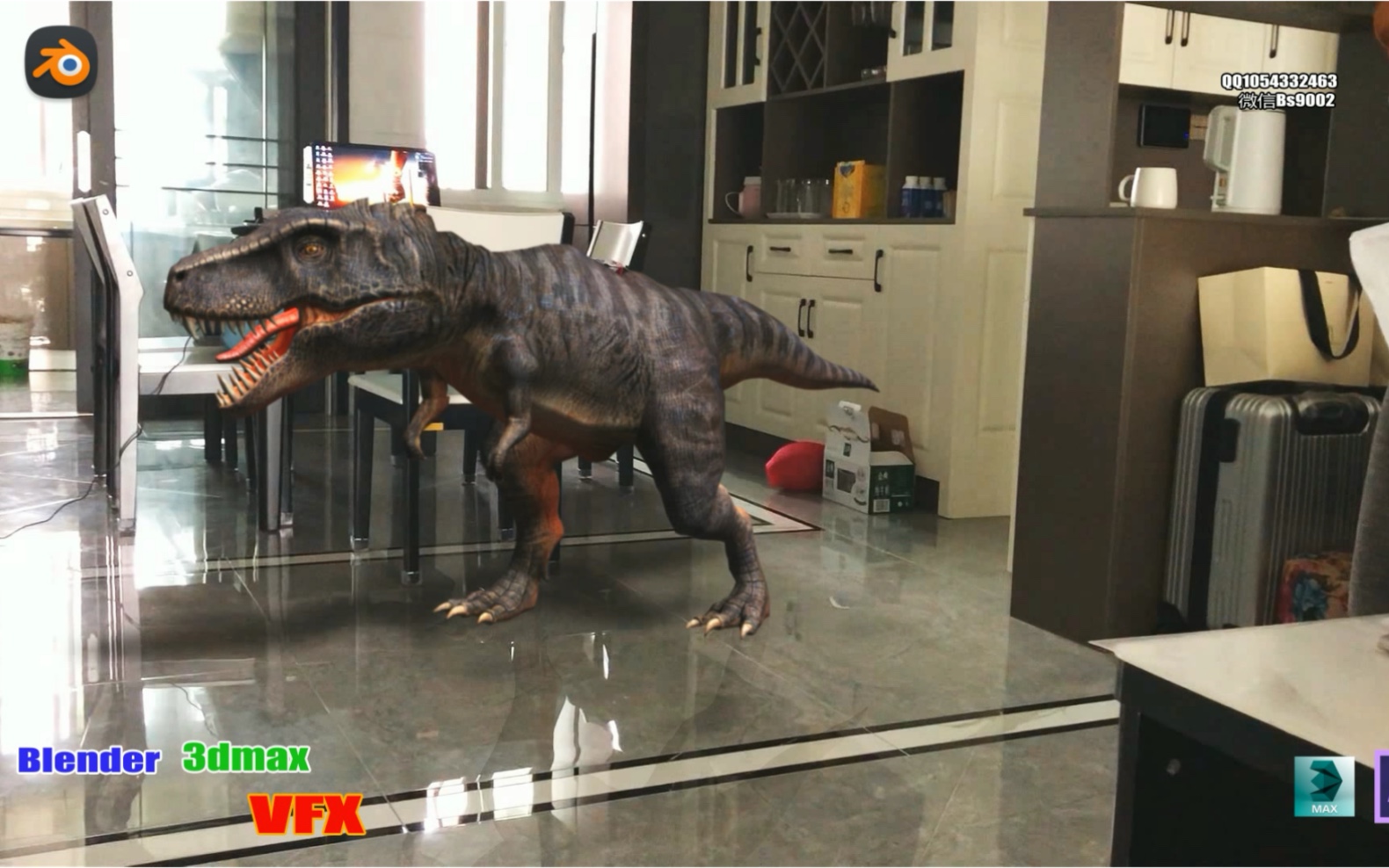 blender 3dmax vfx特效解析 实景合成