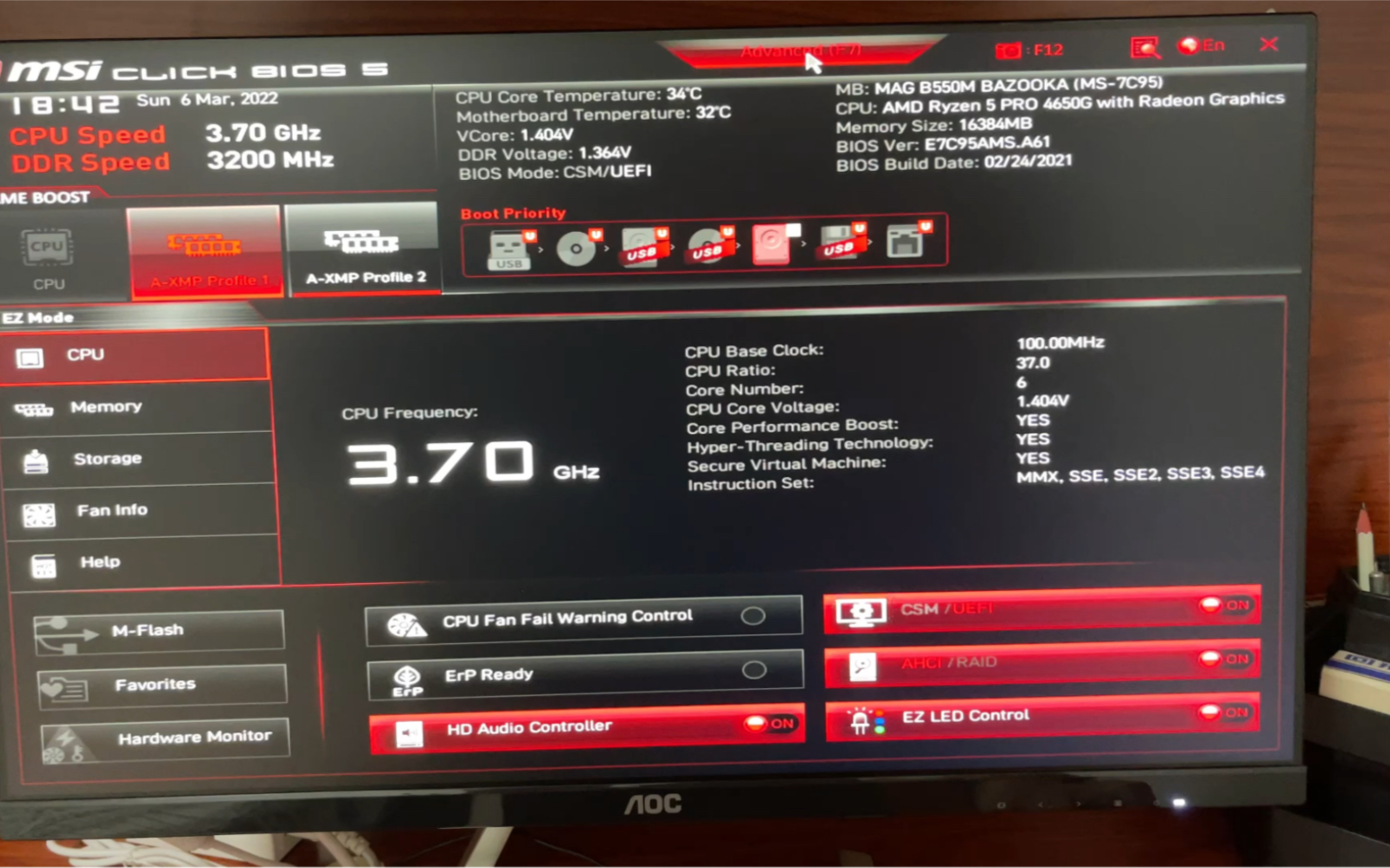 微星 Msi主板Bios开启TPM2.0功能 Win11安装