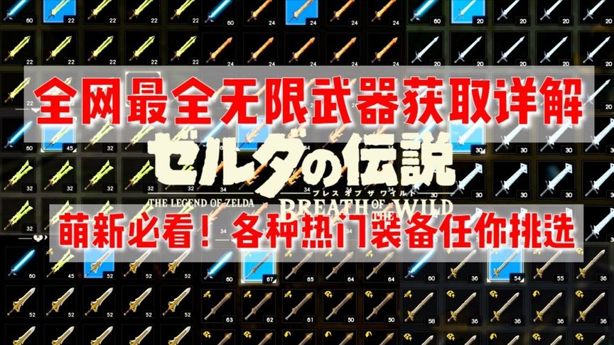 塞尔达传说-十分钟复制上百件!萌新必看的全网最全无限复制武器
