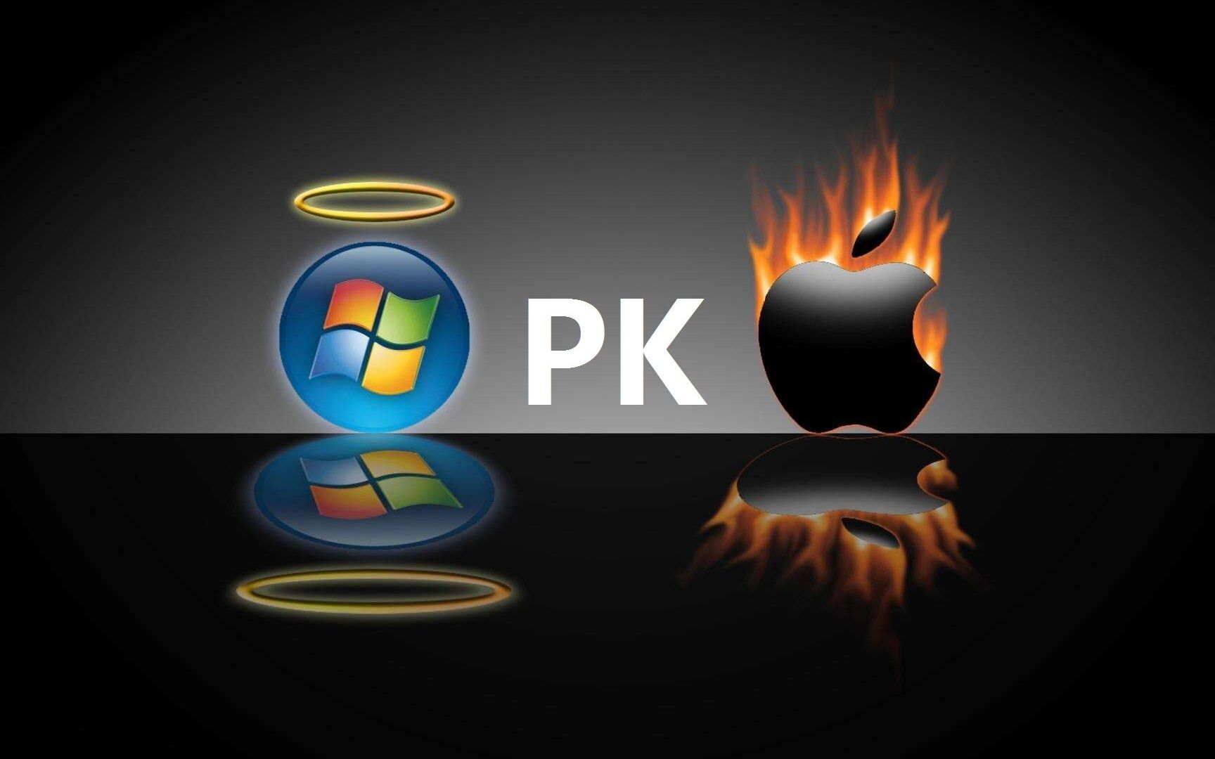 苹果系统PK微软系统同样的配置哪个更快