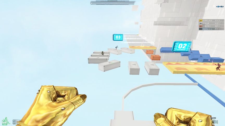 穿越火线电脑版跳跳乐模式,没有人民币玩家,但是游戏是真的难