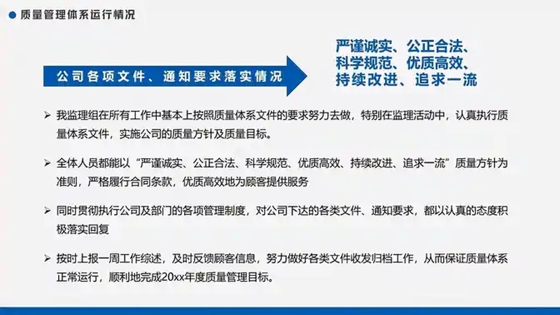 监理述职报告ppt模板