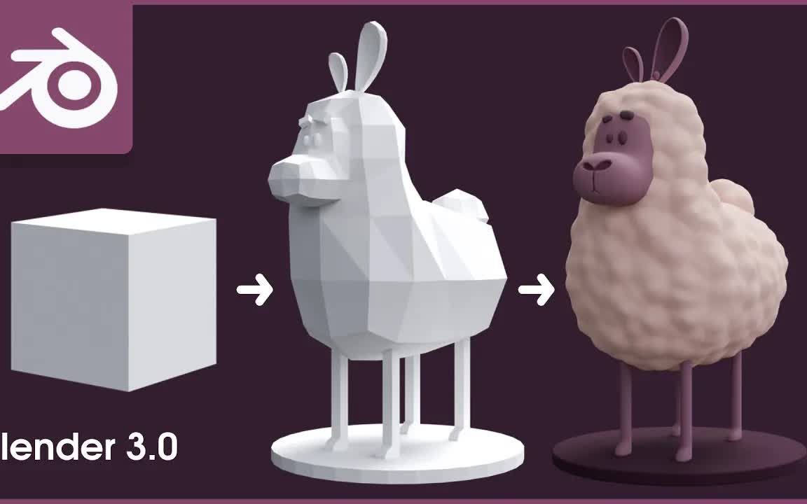 iBlender中文版插件 适合初学者的 3D 简单角色建模 + 使用 Blender ...