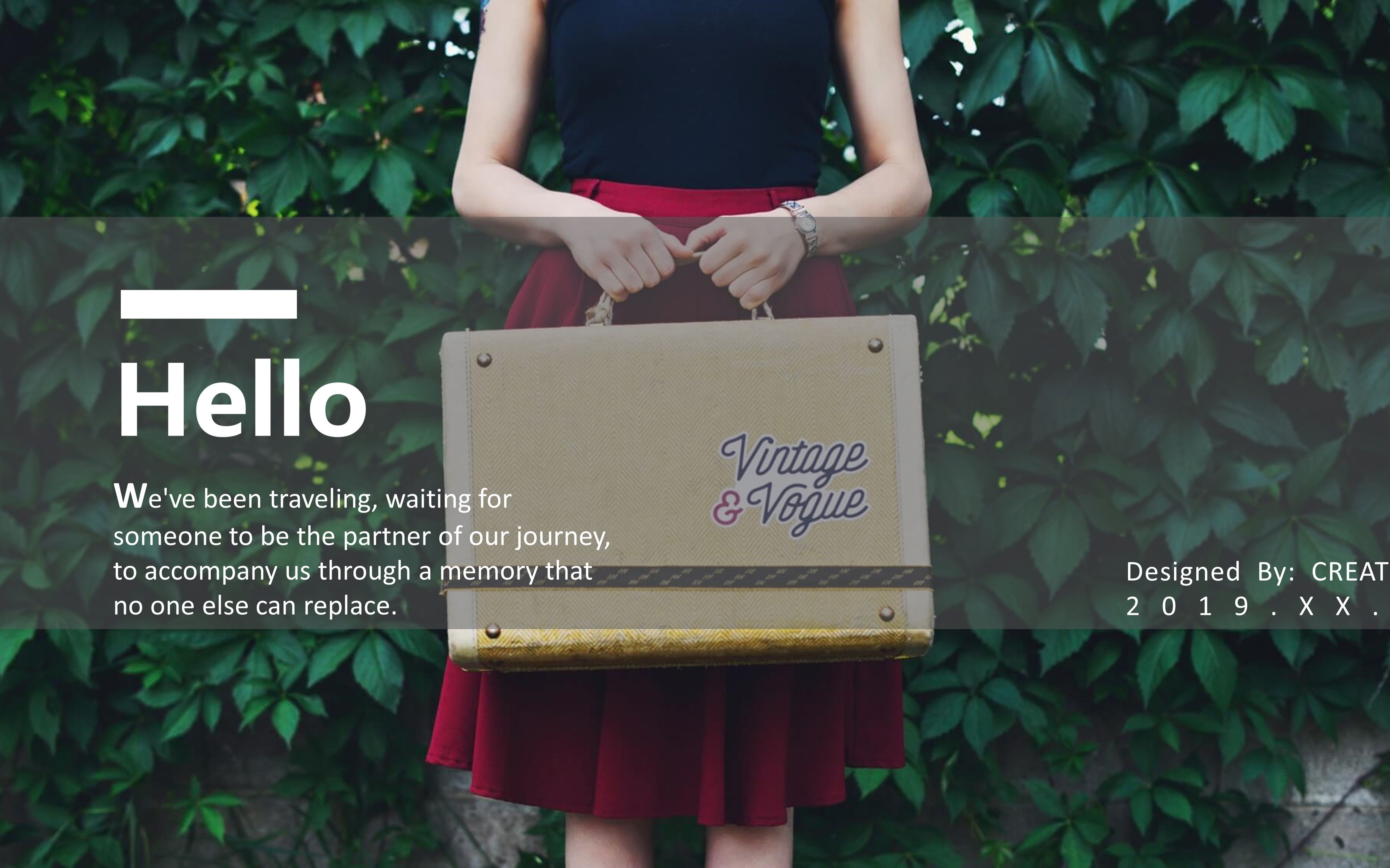 「精美PPT模板」48欧美风文艺范图文排版PPT