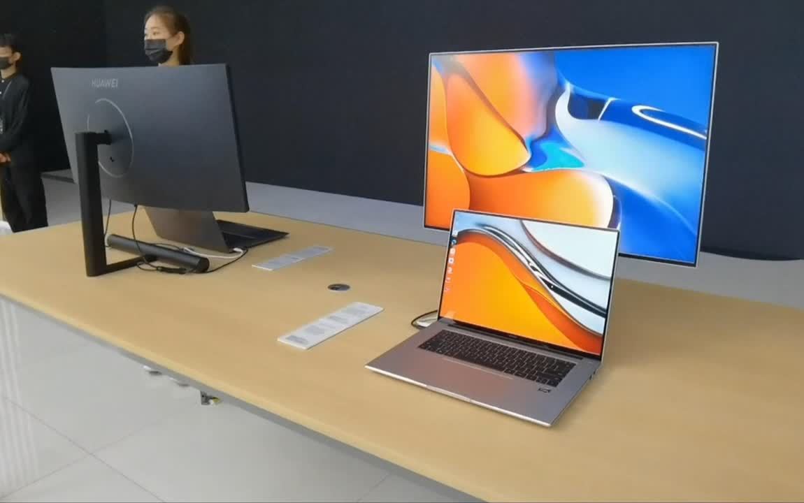 华为显示器什么样?抢先体验华为两款新显示器和16寸笔记本电脑