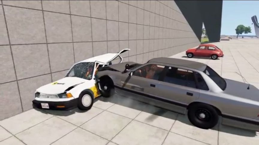 超逼真!车辆撞击模拟器-慢动作展示车祸撞击(安全太重要)!