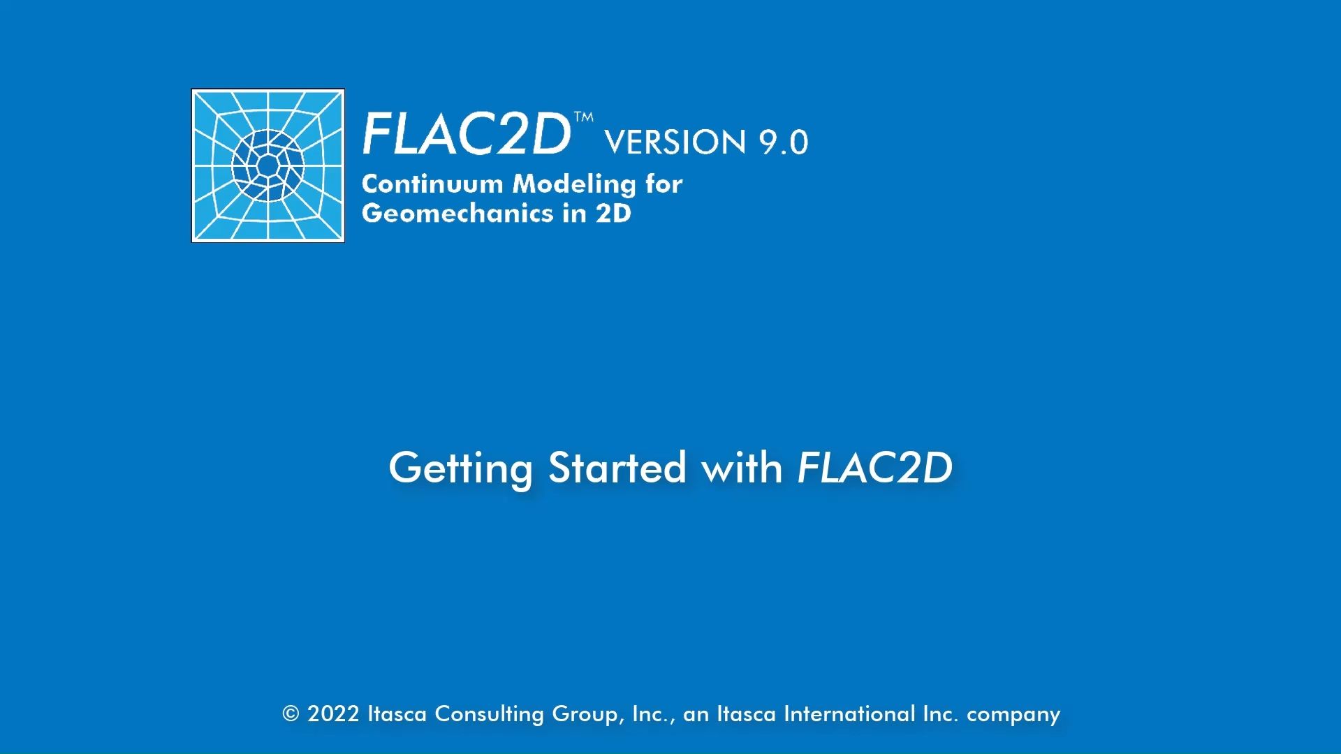 FLAC2D使用教程_FLAC2D V9.0软件操作及应用入门