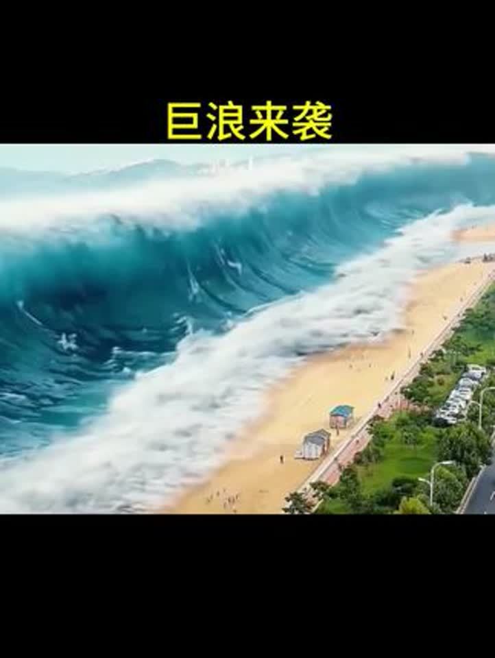 海啸的威力不是越来越小吗?就好像往水里扔个石头,越外越小的波浪#海啸 #探索发现 #地球