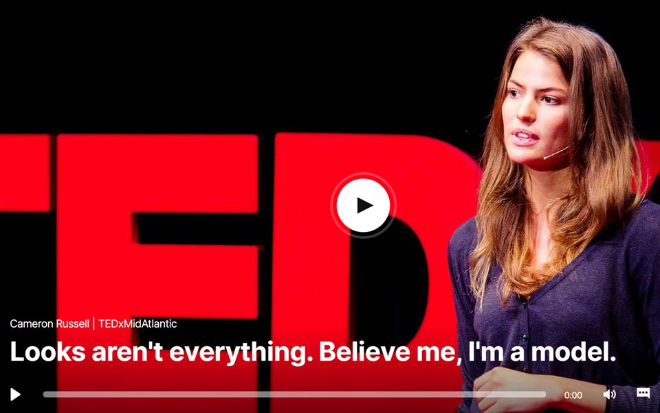 双语字幕TED演讲：外表不是全部。相信我，我是个模特！