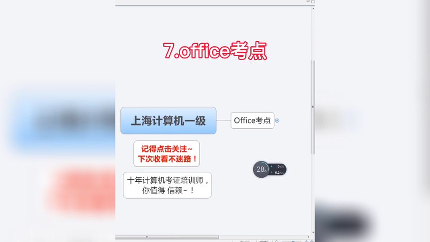 7.office考点 上海计算机一级考试教程