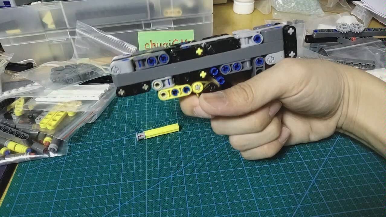 【附教程】乐高发射器lego mini pistol迷你小枪