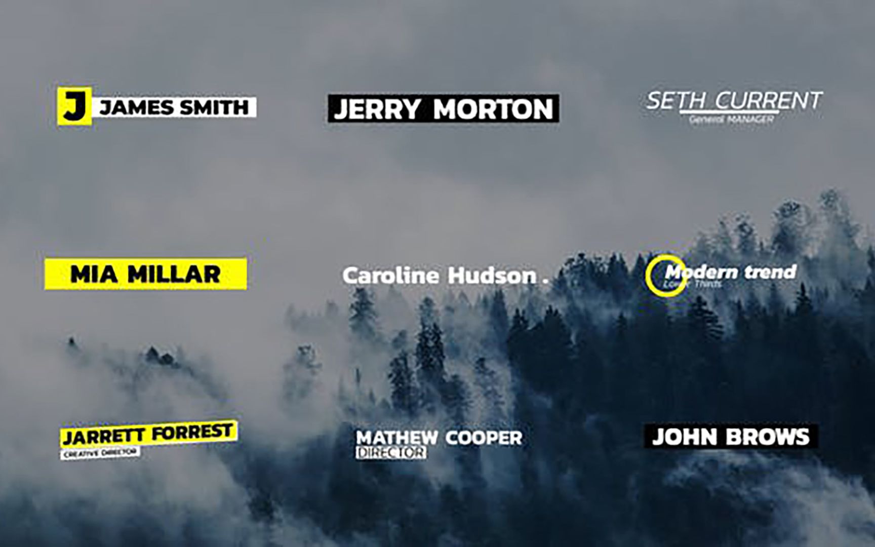 免费Pr模板简约优雅文字字幕标题文本动画