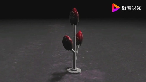 漂亮的机械花结构,开花时,它的美丽不输于真花