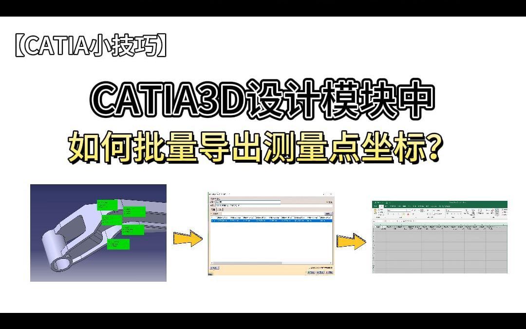 如何批量导出catia中的测量点坐标?