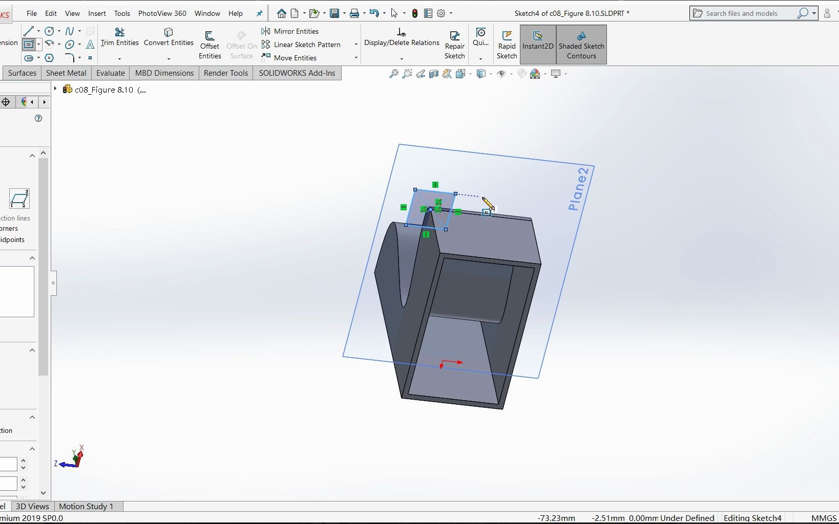 Solidworks path由原有实体的棱确定