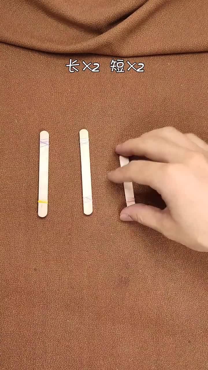 不用胶水,雪糕棒皮筋枪也能做!
