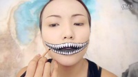 Freaky Cheshire Cat Makeup Tutorial ( Halloween 2014)