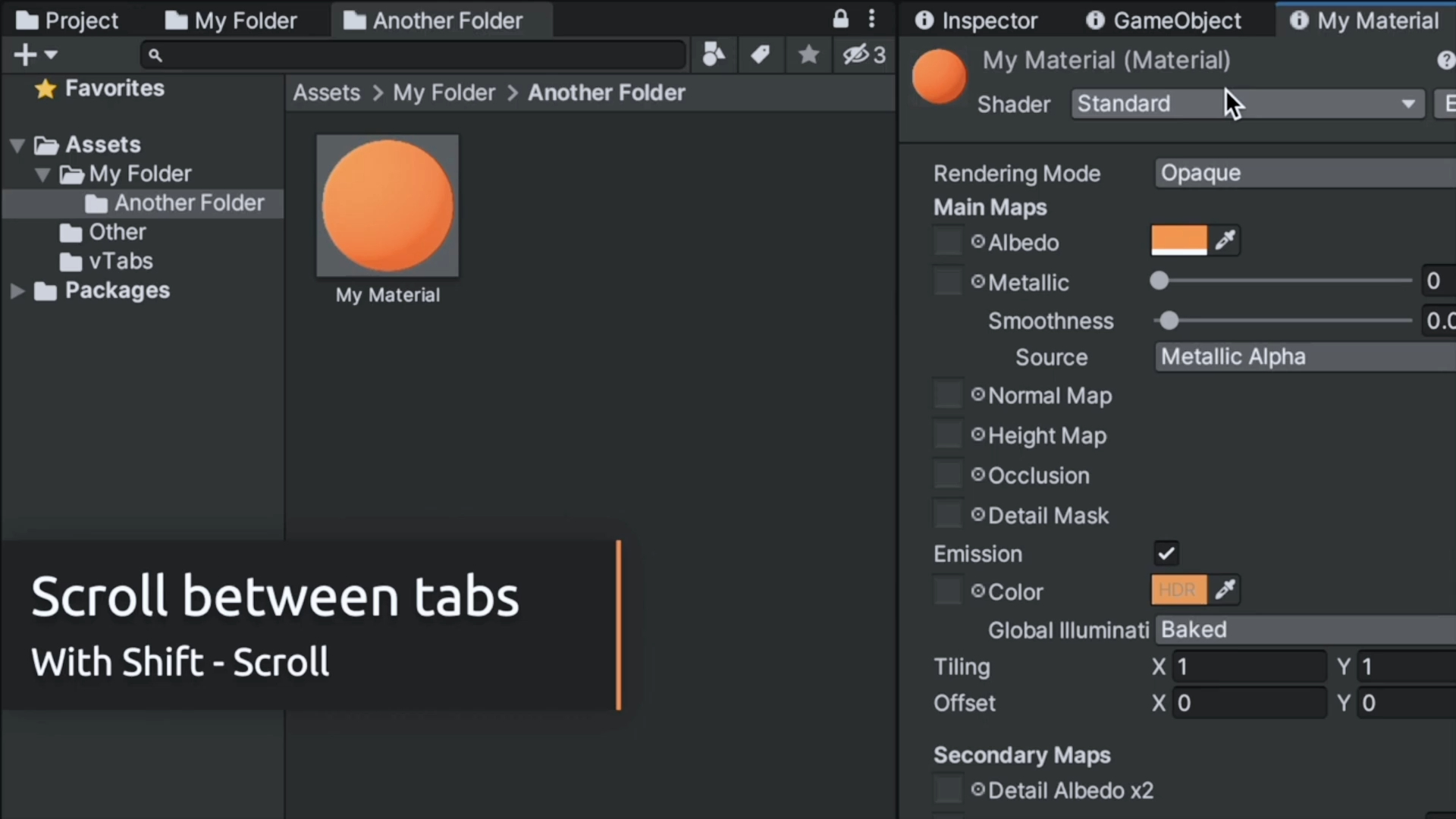 Unity3d工具插件 vTabs