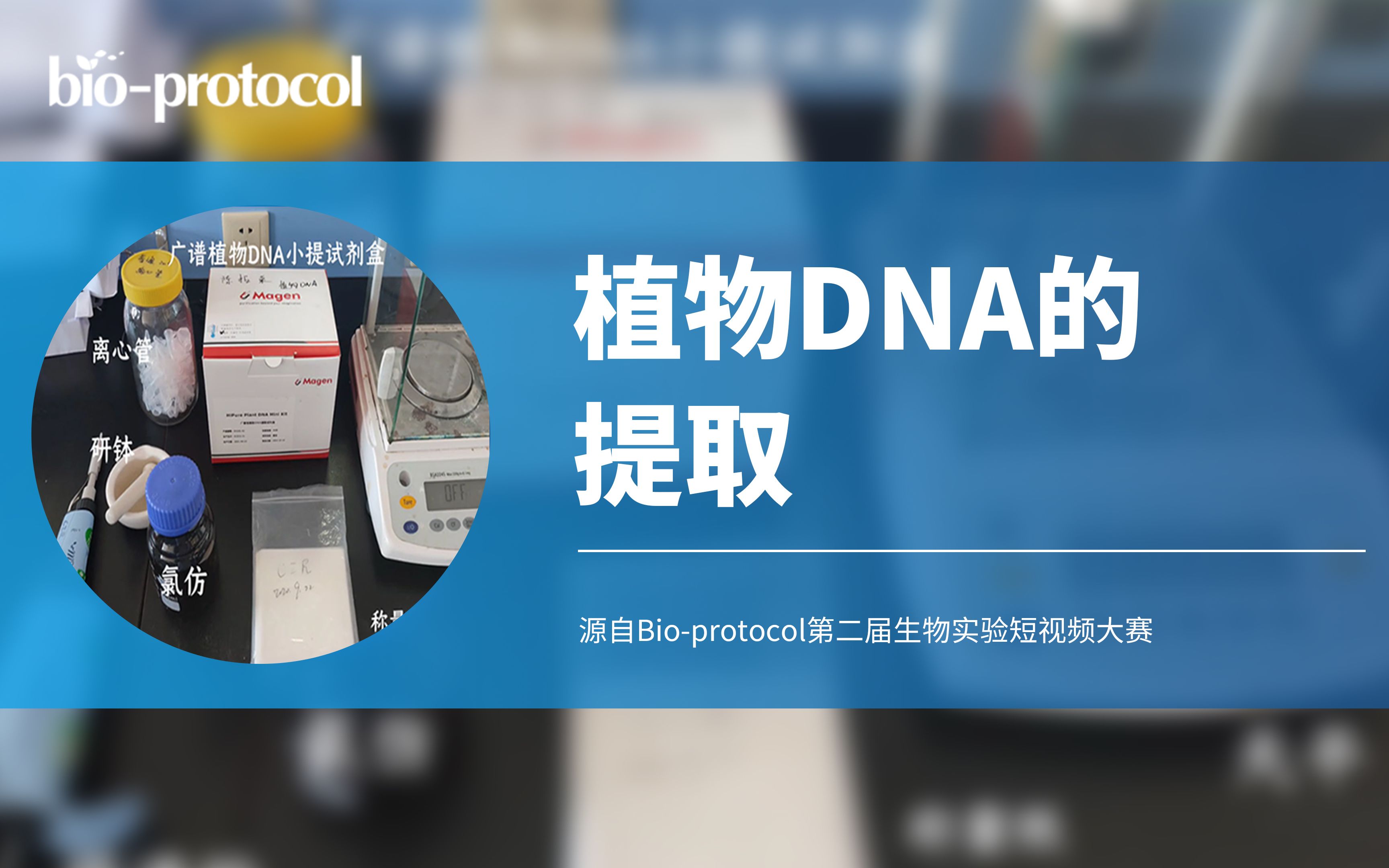 【Bio-protocol】植物DNA的提取