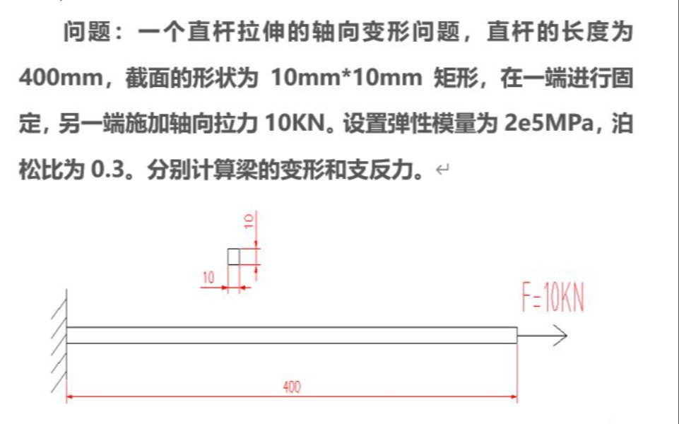 用ansys workbench来解决材料力学中梁方面的典型问题(一)