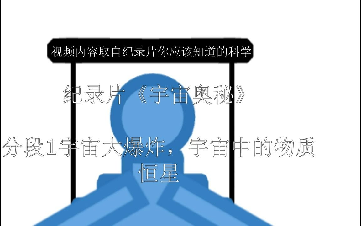 纪录片《宇宙奥秘》分段1宇宙大爆炸,宇宙中的物质,恒星(你应该知道...