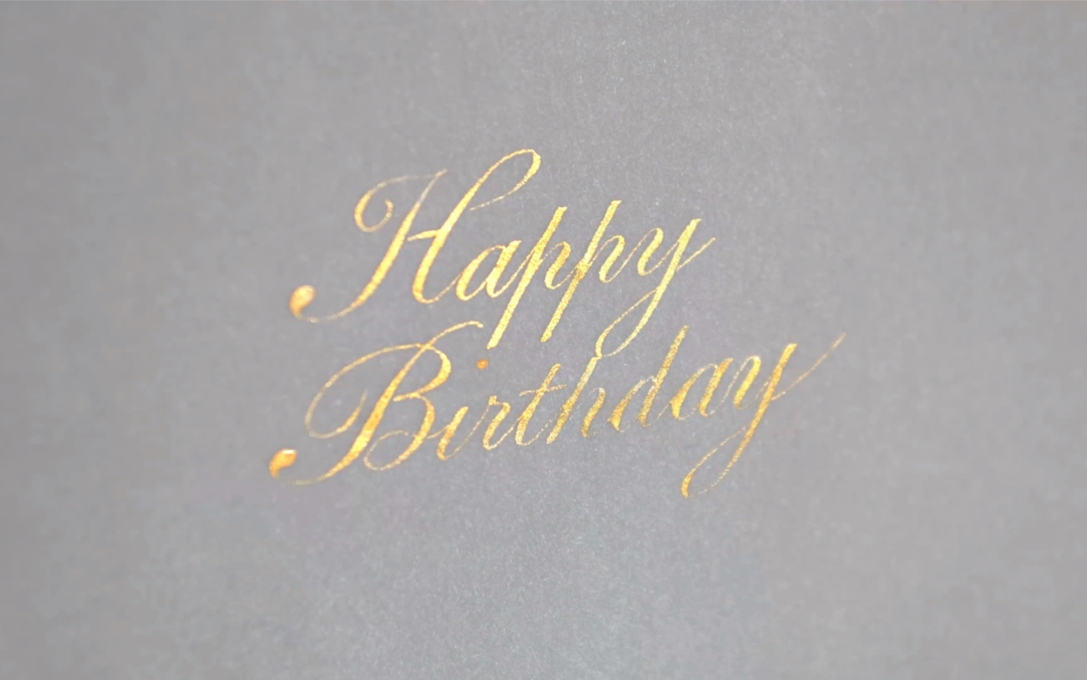 用四种书法字体写Happy Birthday