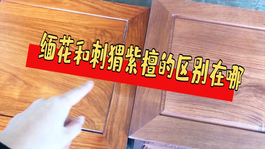 刺猬紫檀和缅花区别在哪里,成品的效果有什么区别?