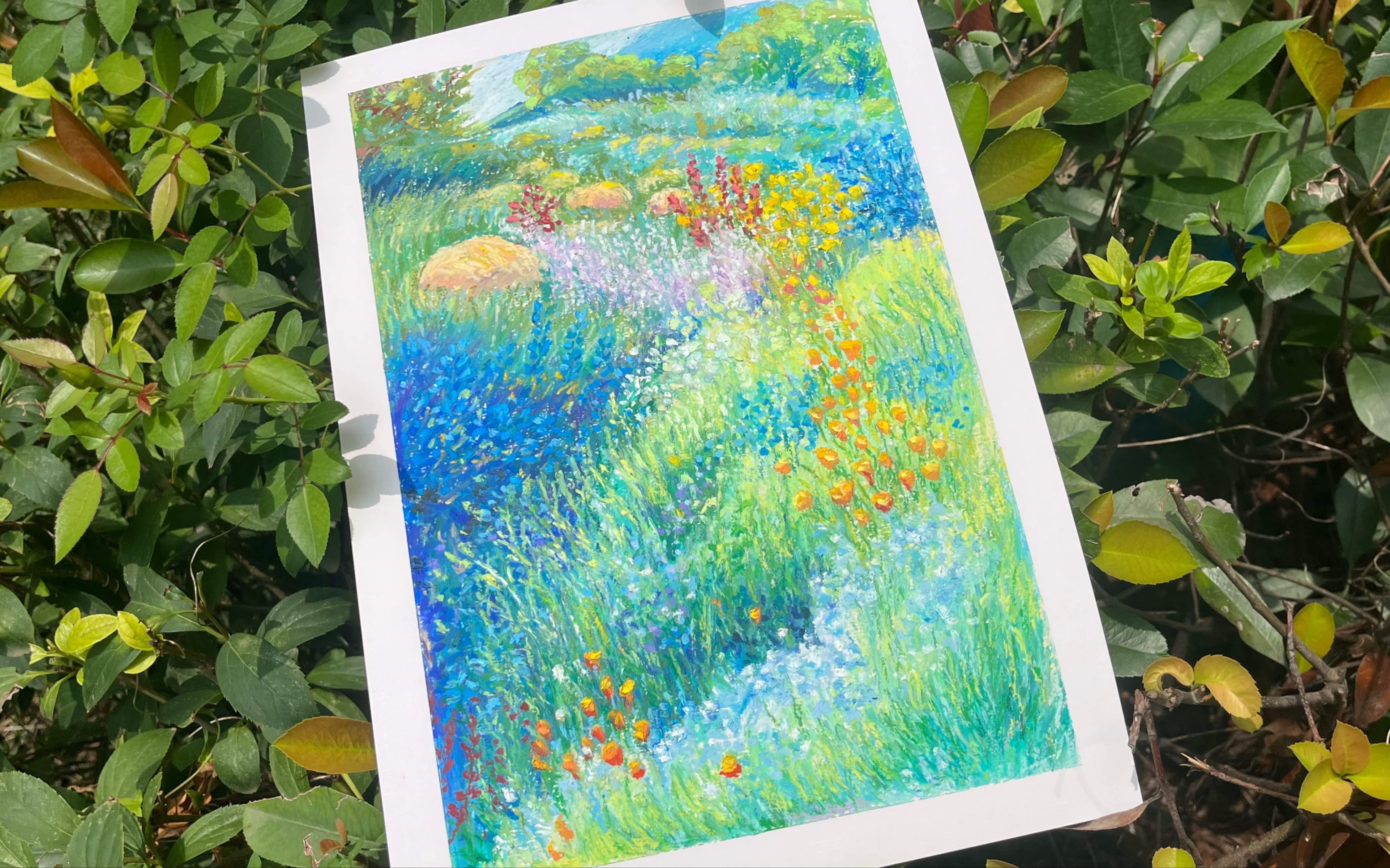 油画棒风景画教程