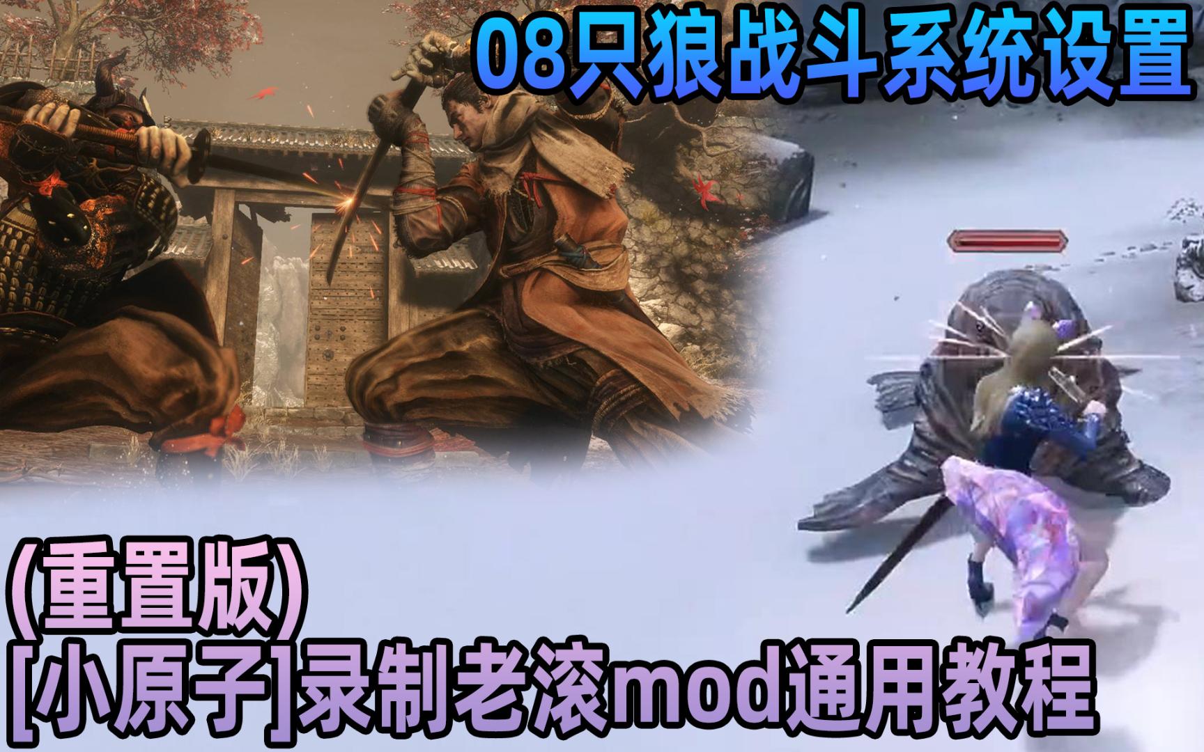 【老滚教程08】只狼战斗 弹反高难度 动作战斗系统设置[重置版上古...