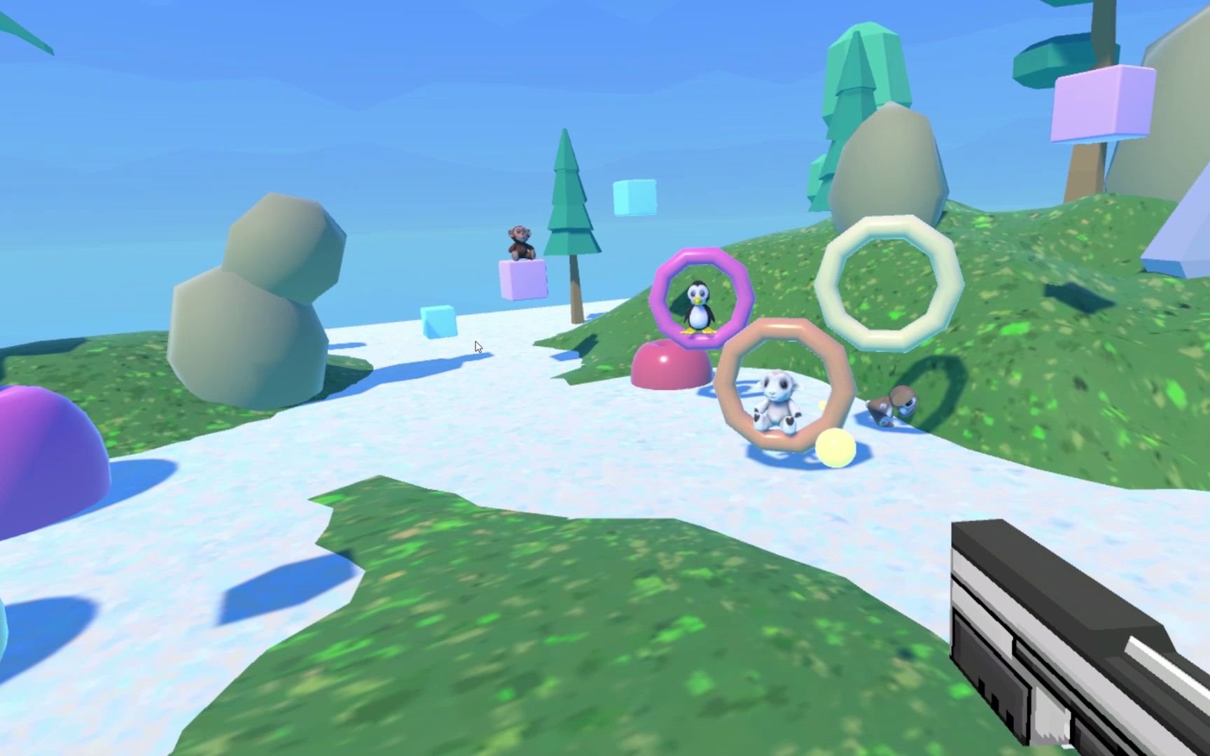 自制VR虚拟现实射击小游戏