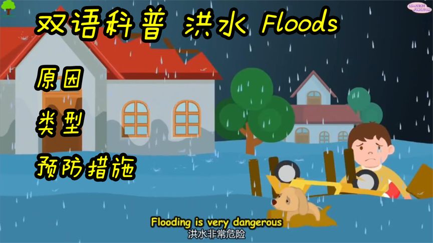 小朋友双语科普 洪水的形成原因,类型,预防措施 Floods Facts