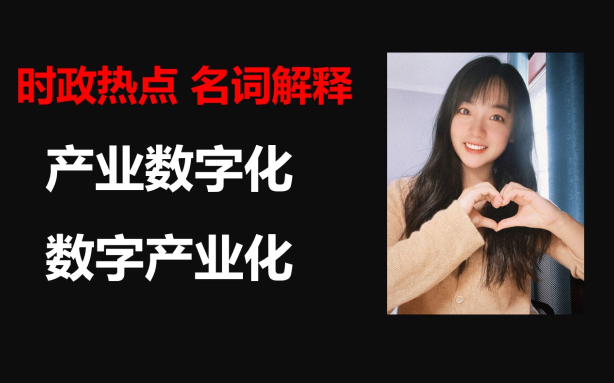 【政治学科专有名词解释】产业数字化 | 数字产业化
