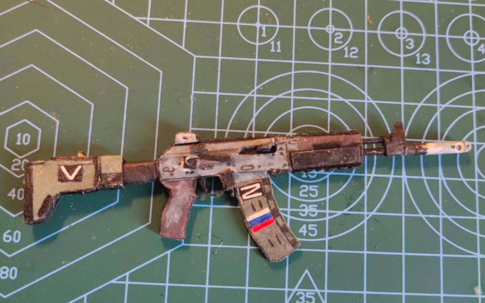 【Mini纸模】 自制AK12迷你纸模型