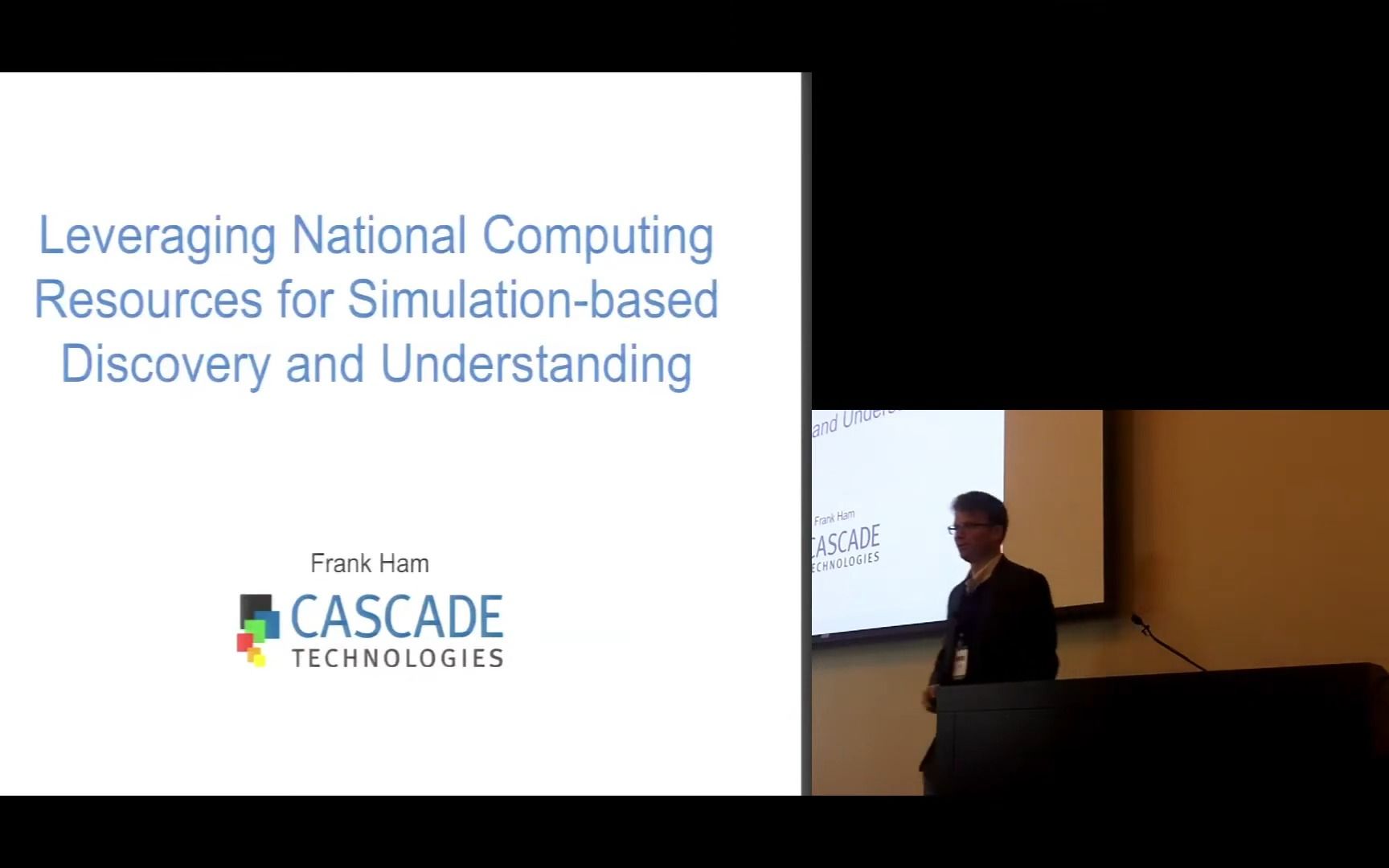 Cascade Technologies -- 利用国家计算资源进行基于模拟的发现 -- ...