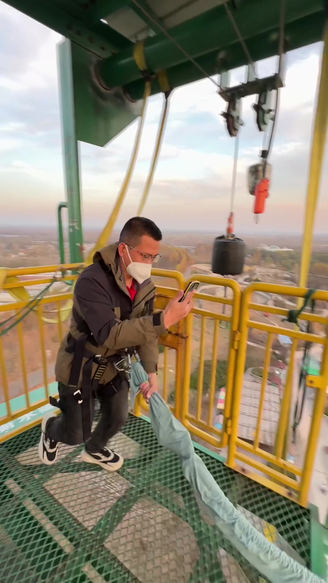 河北衡水野生动物园蹦极 #潮流运动笔记 #真实生活分享计划 #抖音...