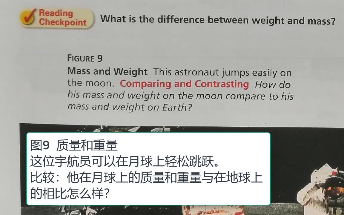 初一同学预习物理:质量和重量(此处重量即为重力)