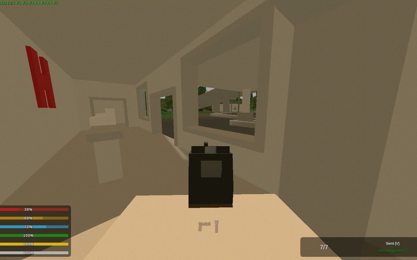 Unturned 有枪会让人发飘(灾难级别技术)