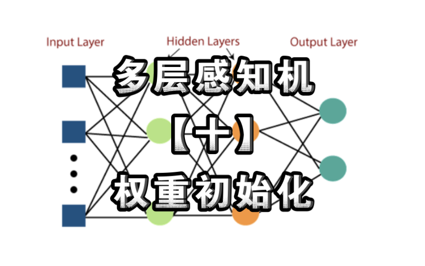 多层感知机【十】 权重初始化