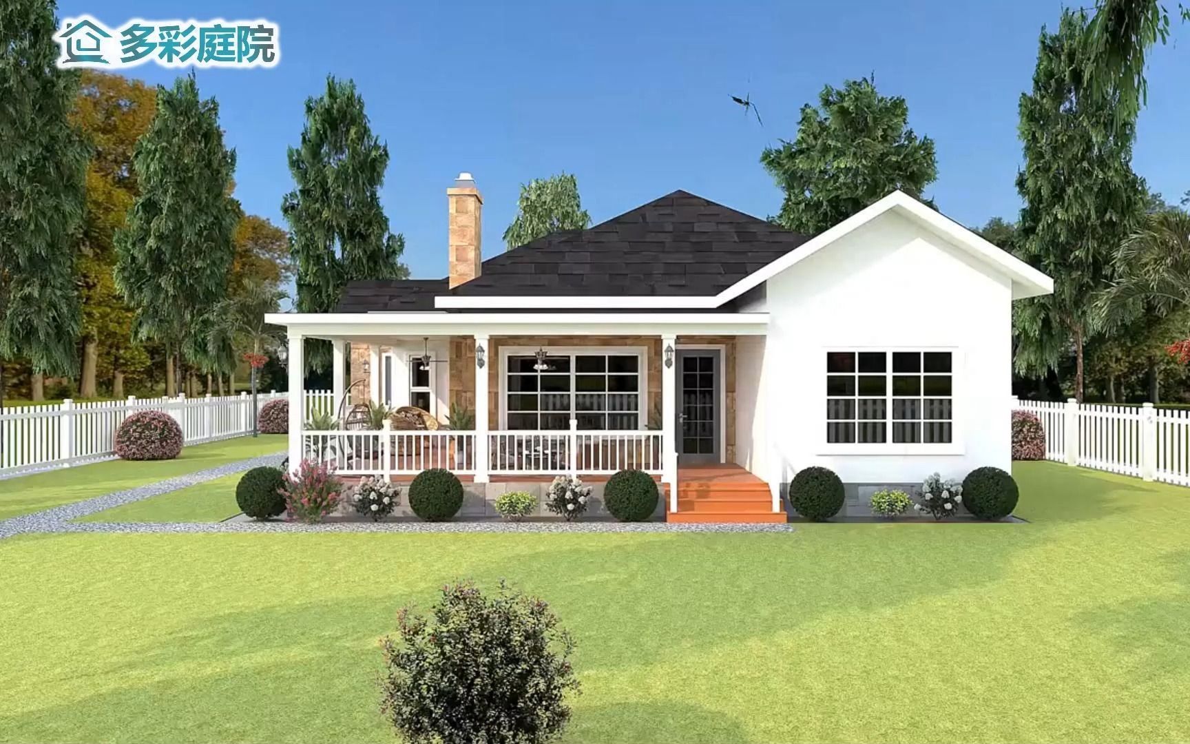 一栋拥有三间卧室的乡村别墅创意(附平面图)