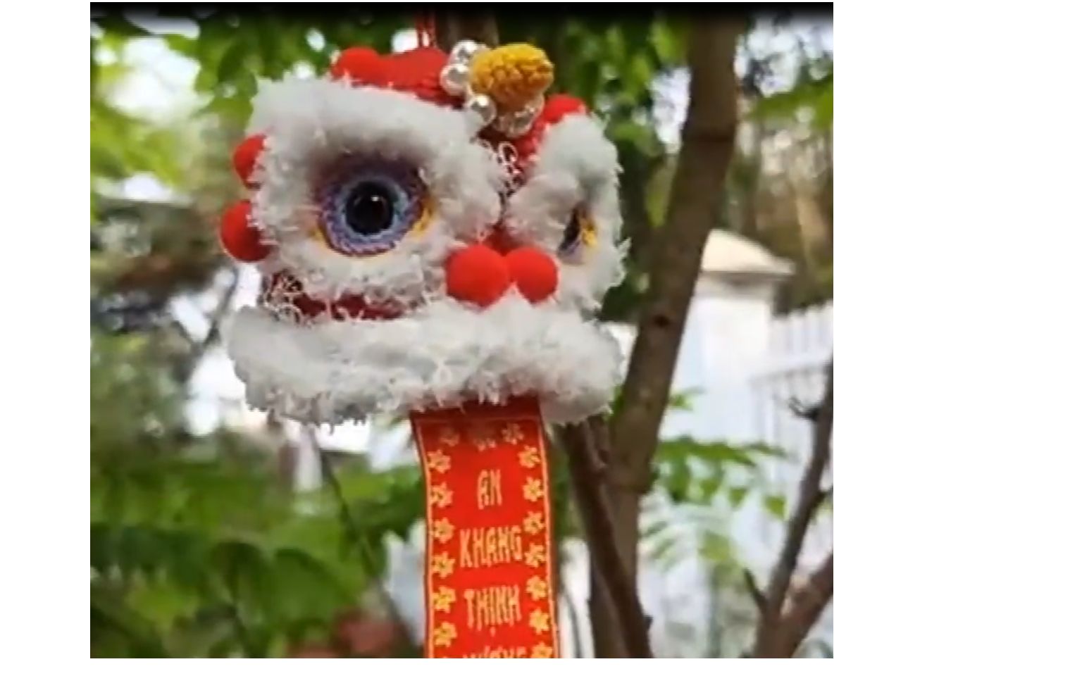 【手工编织教程】ins钩针♥新年舞狮挂件教程(下)(有英文针法字幕)