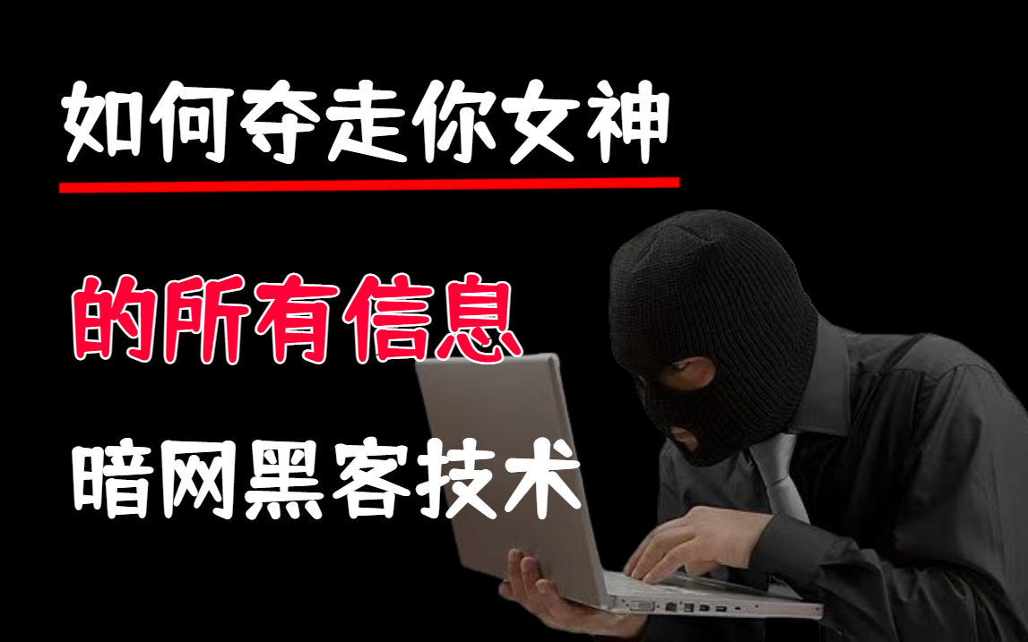 给我五分钟夺走你女神的所有信息,真实可拷手把手教你暗网黑客技术。
