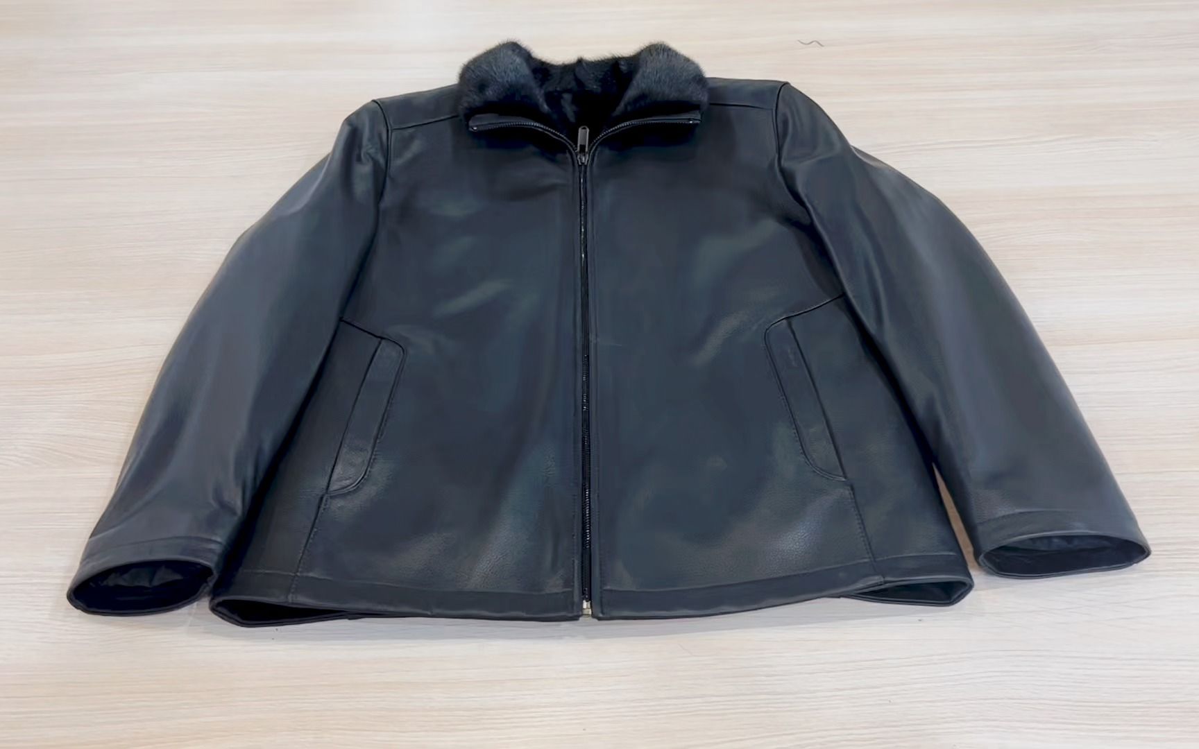 小羊推荐款男士山羊皮加貂内胆皮衣,工薪阶层也消费得起