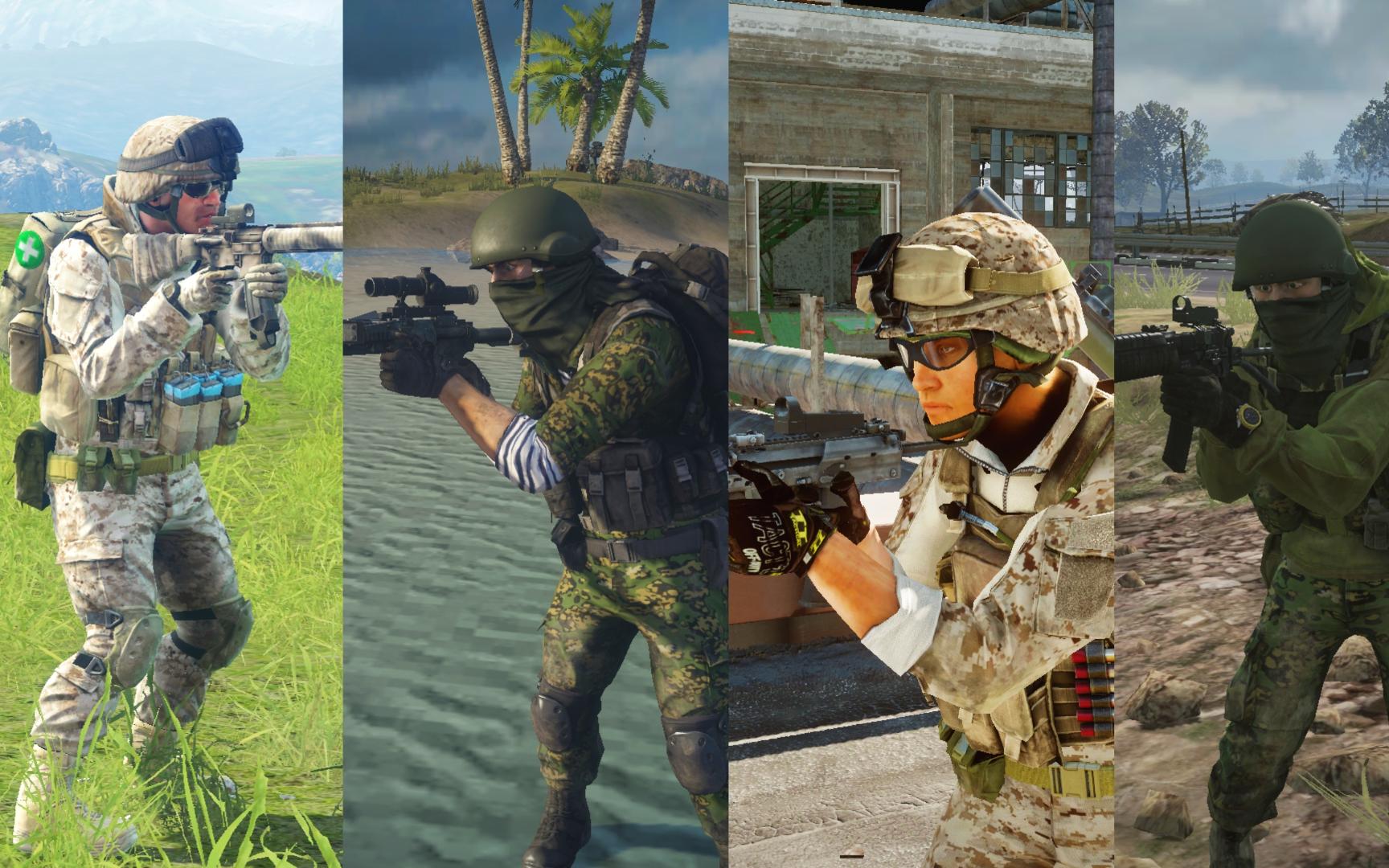 [VU]战地3美俄军新人物服饰展示_哔哩哔哩bilibili_战地风云